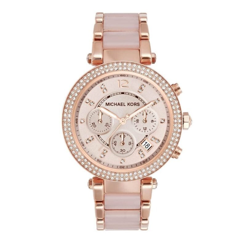 MICHAEL KORS ANALOG ROSE DIAL – SIGNATURE WATCH
